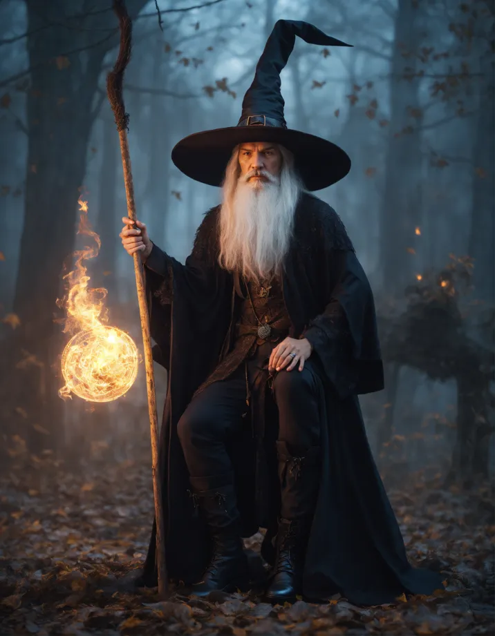 Lexica - dressed as a wizard