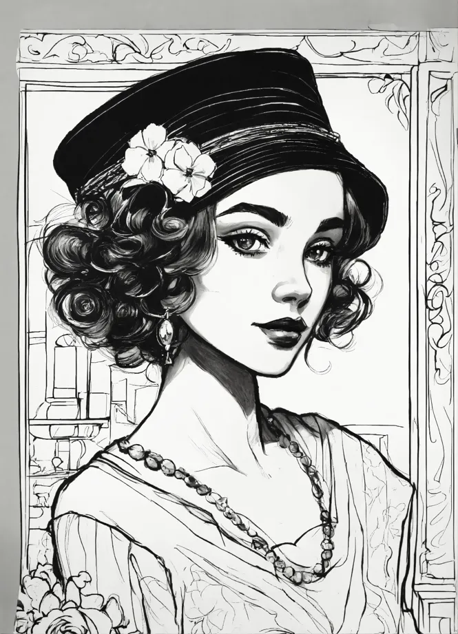 Lexica - vintage drawing