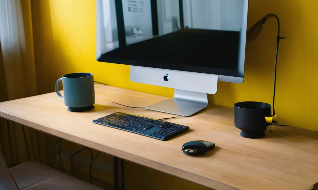 Lexica - workspace with a computer