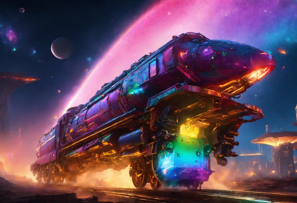 Lexica - pink steam locomotive