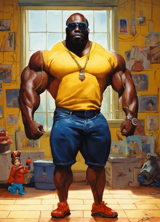 Lexica - big bodybuilder