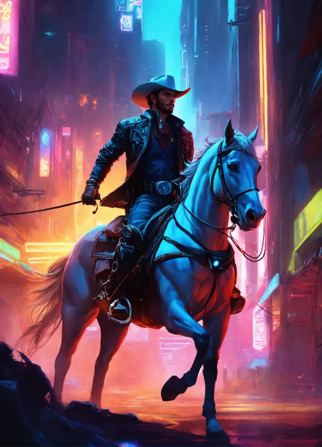 Lexica - cyberpunk cowboy