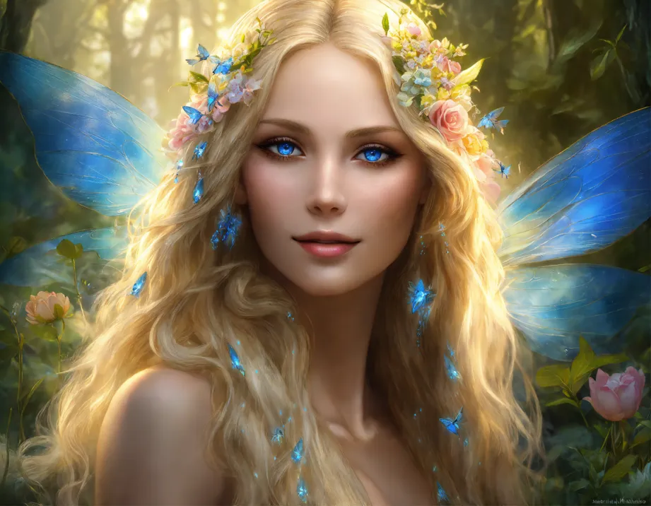 Lexica - fada loira realista