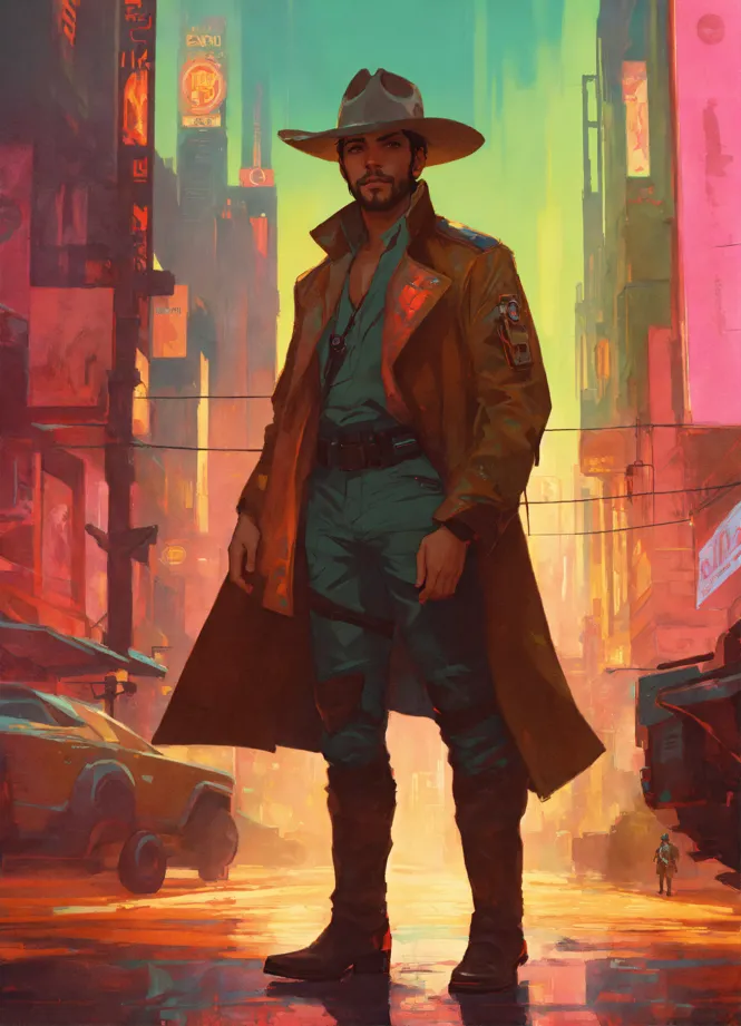 Lexica - cyberpunk cowboy