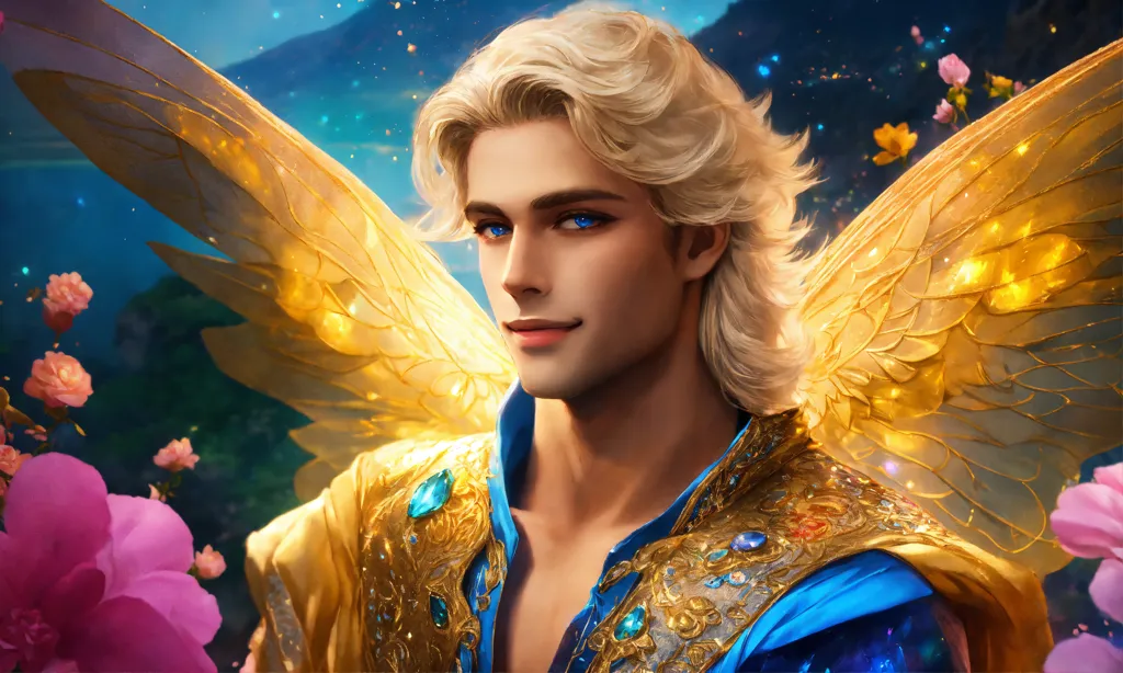 Lexica - beautiful male angel