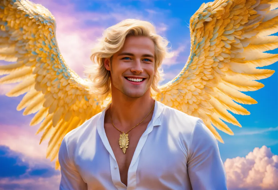 Lexica - beautiful male angel