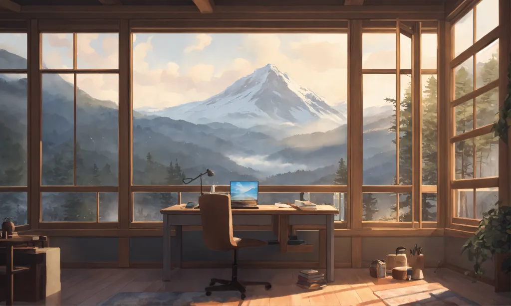 Lexica - workspace at a mountain