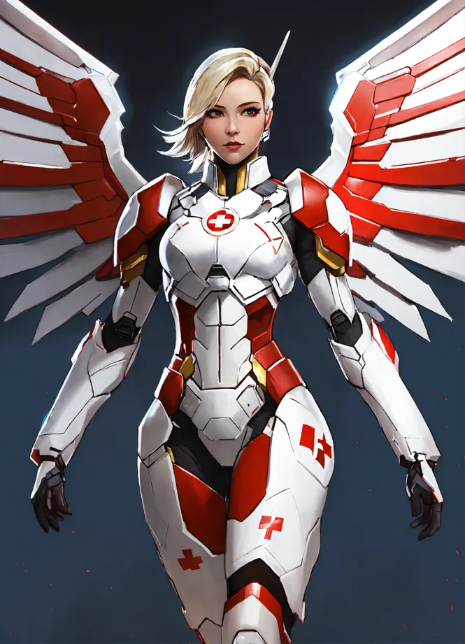 Overwatch Mercy Anime High