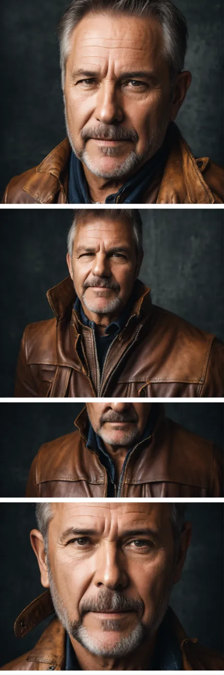 Lexica - faces in 4 equal quadrants