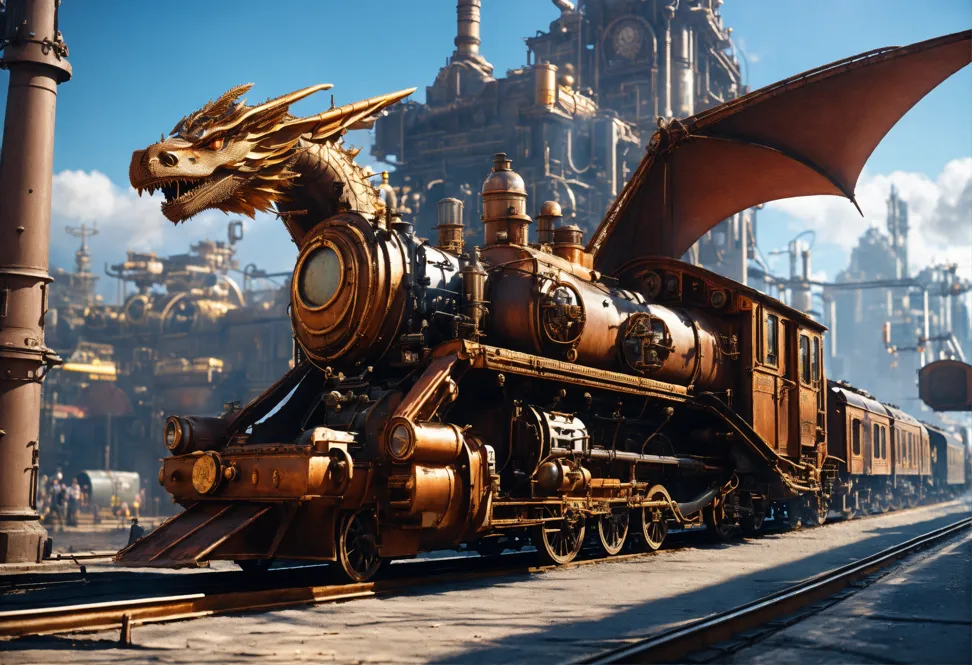 Steampunk Train Hdr