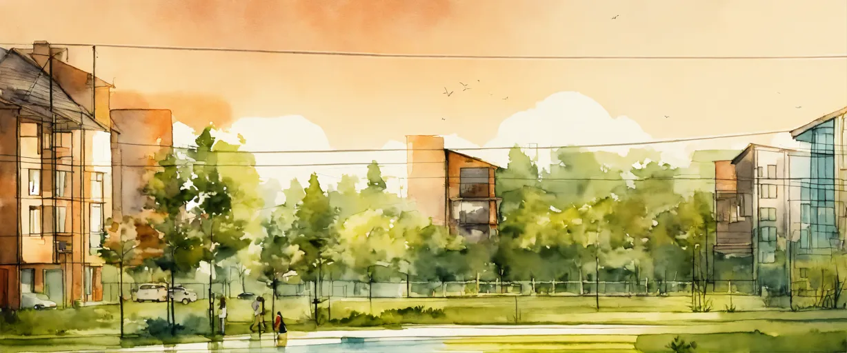 Lexica - panoramic drawing