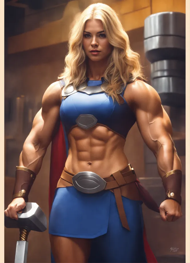 Lexica - muscular supergirl