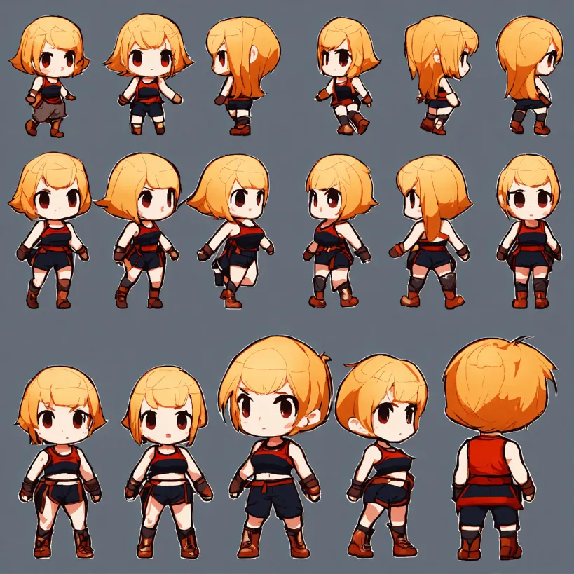 Player Sprites Top View