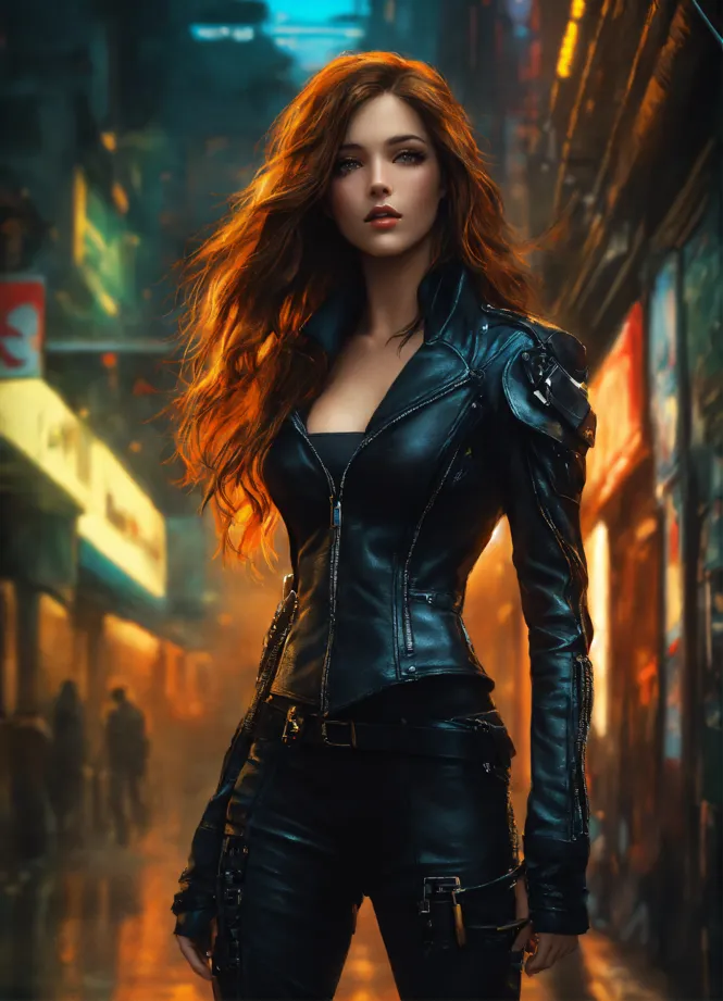 Lexica - cyberpunk redhead