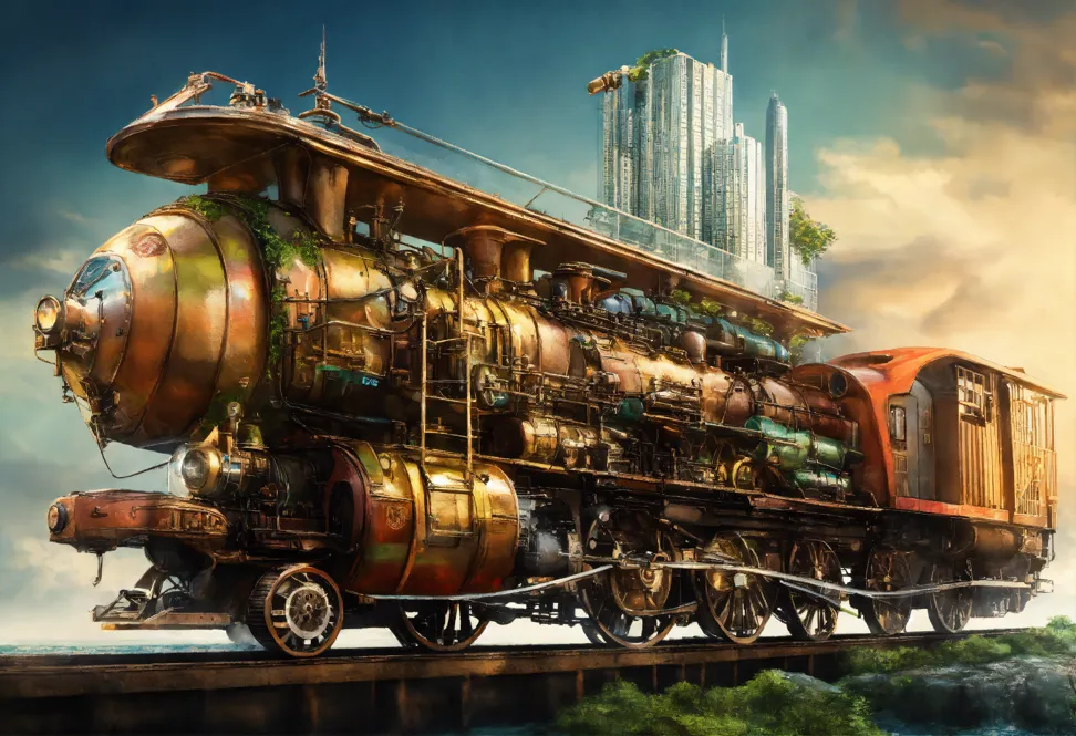 Steampunk Train Hdr