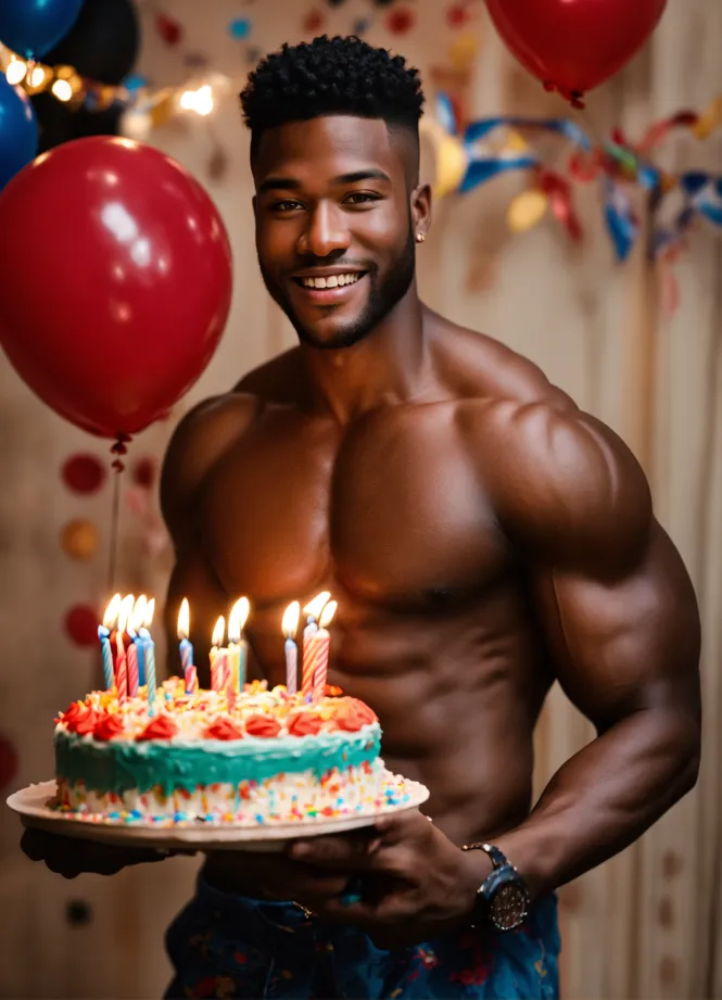 Sexy Men Happy Birthday Cake