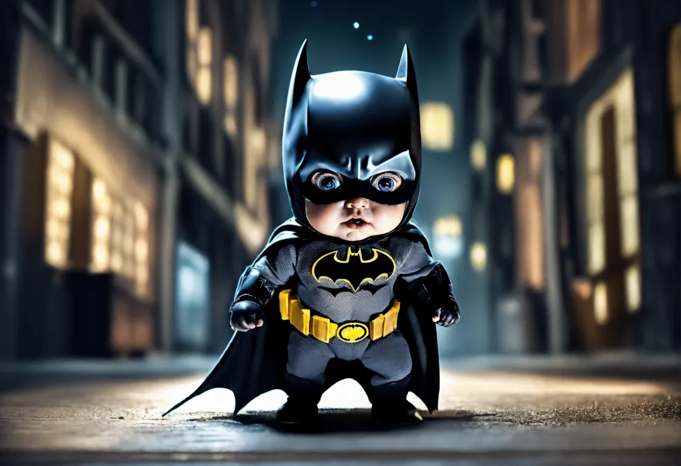 Lindo Bebé De Dibujos Animados Batman Amazon.com: Cartel De Batman