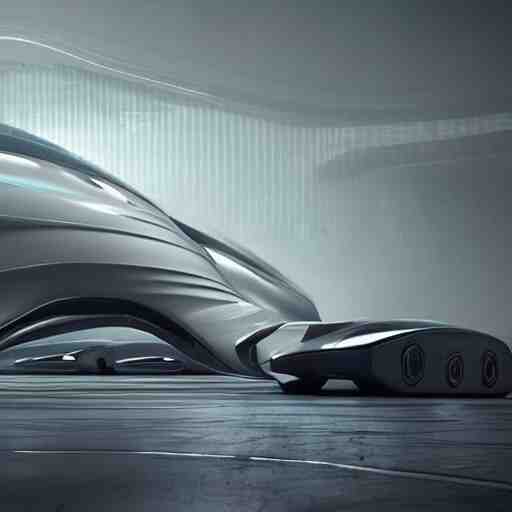 car big pattern noise sci-fi organic brutalist forms zaha hadid ...